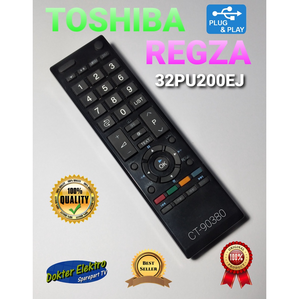 Jual REMOTE TV TOSHIBA REGZA 32PU200EJ ORIGINAL | Shopee Indonesia
