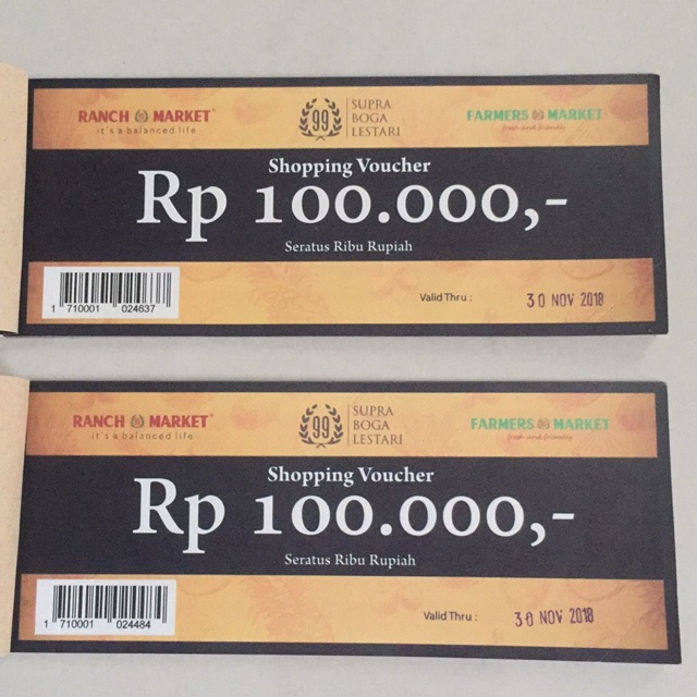Jual Voucher Belanja / Shopping Voucher Ranch Market / Farmers Market ...
