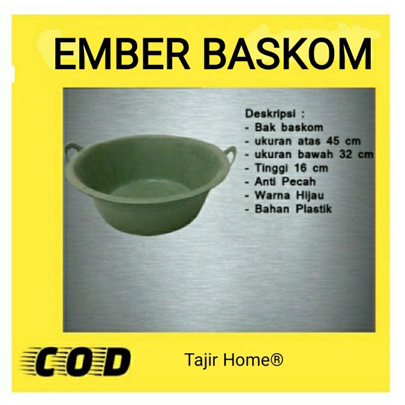 Jual Ember Kuping Hijau Bak Baskom Hijau Anti Pecah Pakan Ternak ...