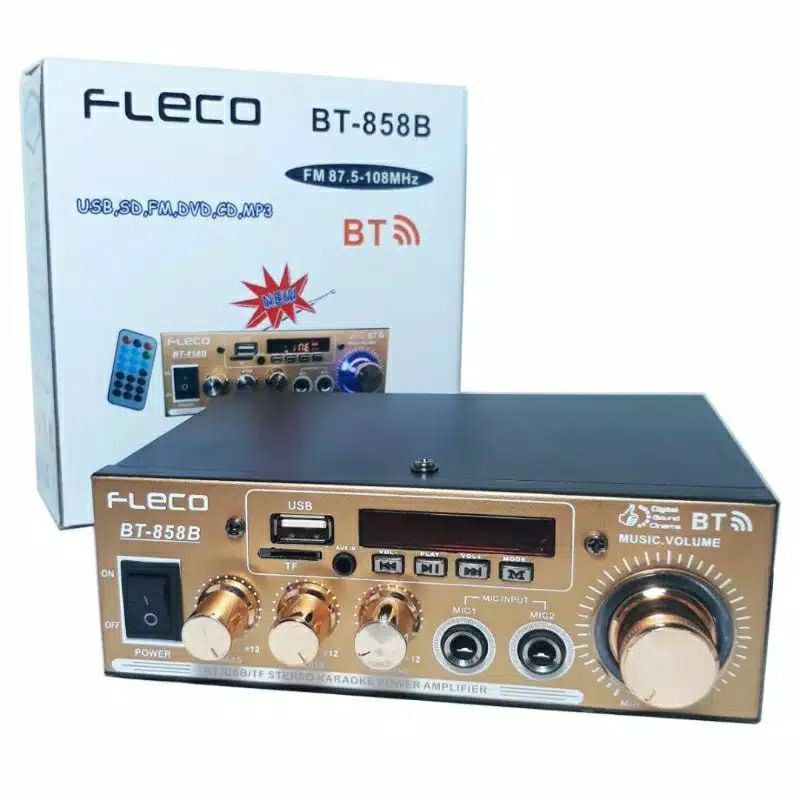 Jual Power Amplifier Fleco BT 858B Ampli Subwoofer Bluetooth Fleco BT ...