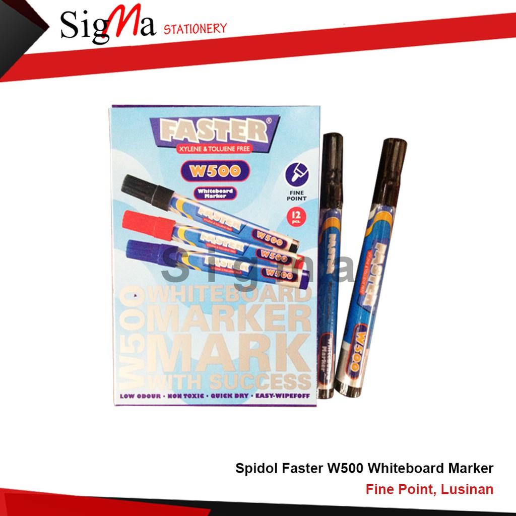 Jual Spidol Whiteboard FASTER W500 (Lusin) | Shopee Indonesia