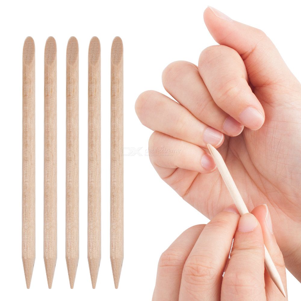 Jual 5pcs Wood Stick Pusher Nail Orange WoodStick Nail Art | Shopee ...