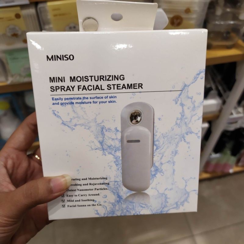 Jual MINISO MINI MOISTURIZING SPRAY FACIAL STEAMER. Nano spray miniso ...