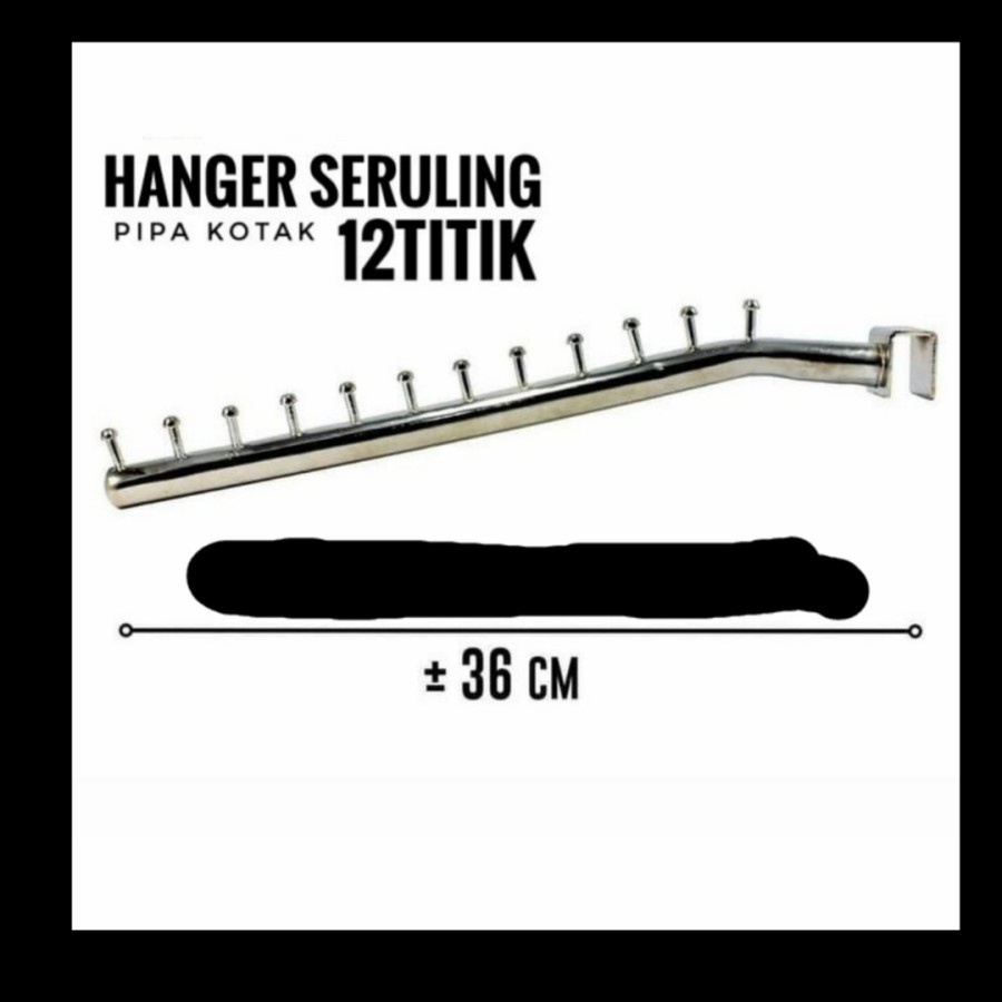 Jual Hanger Suling Lurus Tekuk Belalai 12 Titik Stainless Pipa Dinding ...