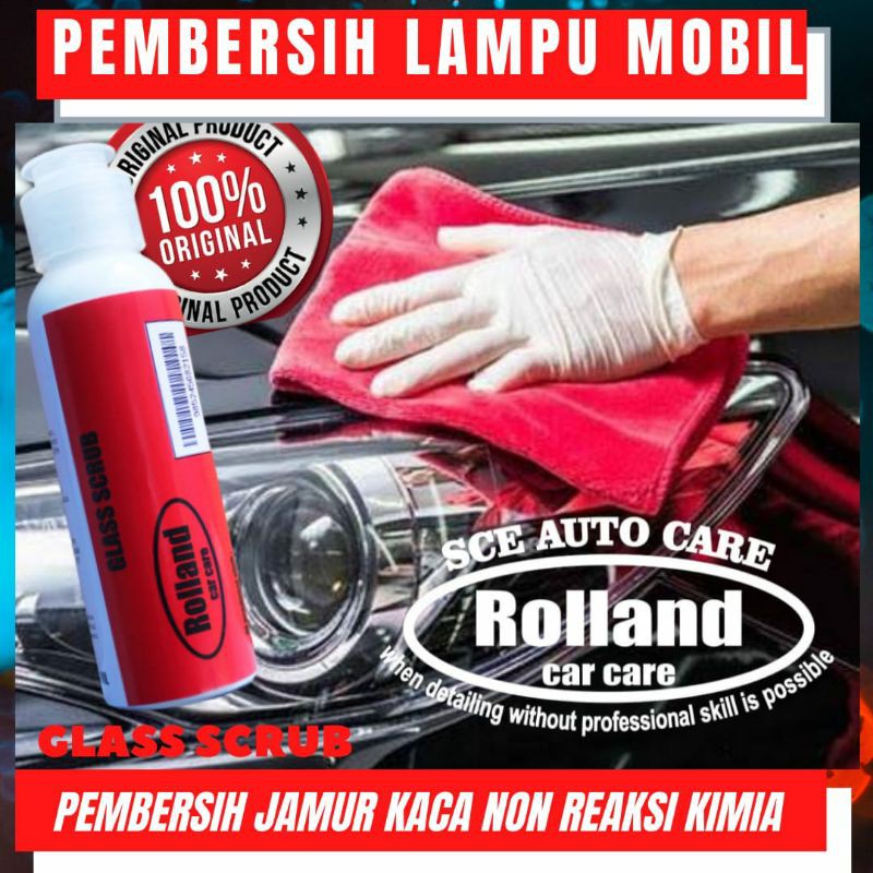 Jual obat pemutih lampu mobil menguning glass scrub rolland | Shopee ...