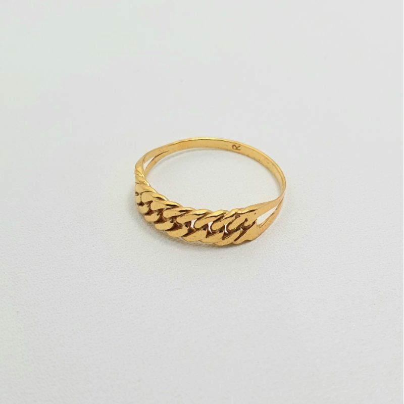Jual Cincin Emas Muda Model Rante 1 Gram | Shopee Indonesia