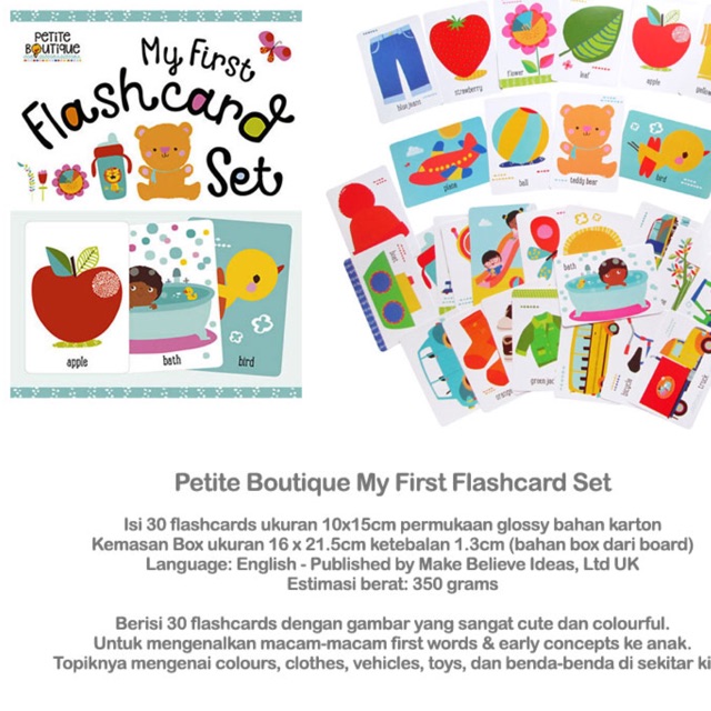 Jual My first flashcard set | Shopee Indonesia