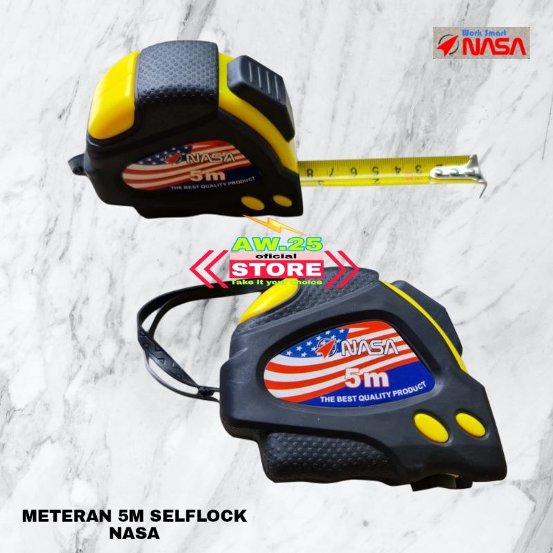 Jual METERAN 5M NASA/METERAN 5M SELFLOCK | Shopee Indonesia