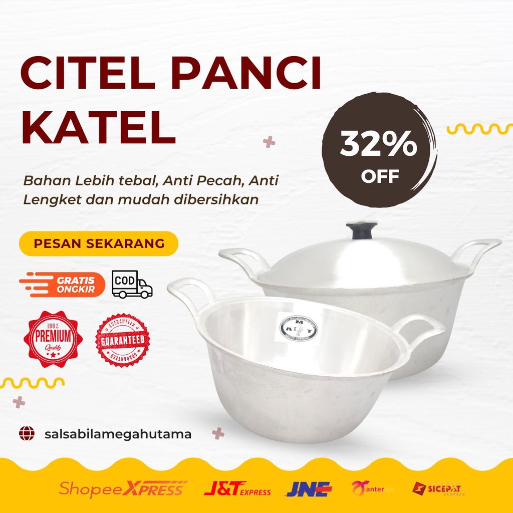Jual CTL55 - citel panci katel / citel wajan katel - Citel No 10 12 14 ...