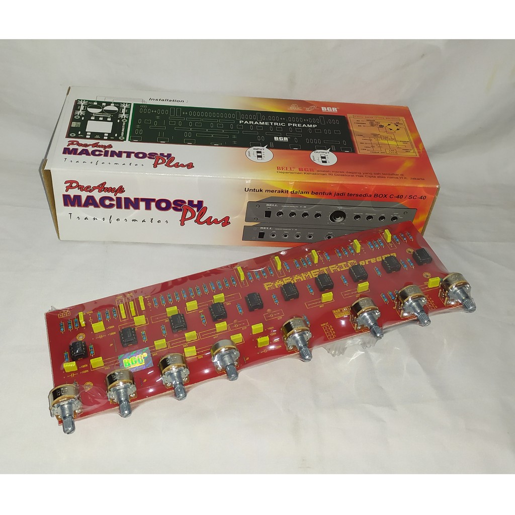 Jual Kit Tone Control Parametric Preamp MACINTOSH Plus Trafo-BELL C-40 ...