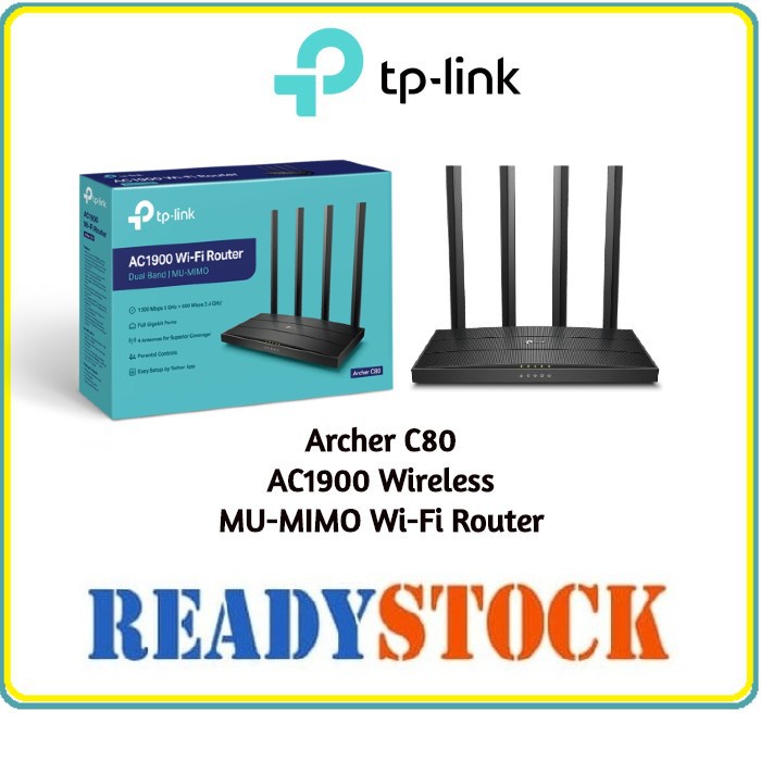Jual Tp-link Archer C80 AC1900 Wireless MU-MIMO Wi-Fi Router | Shopee Indonesia