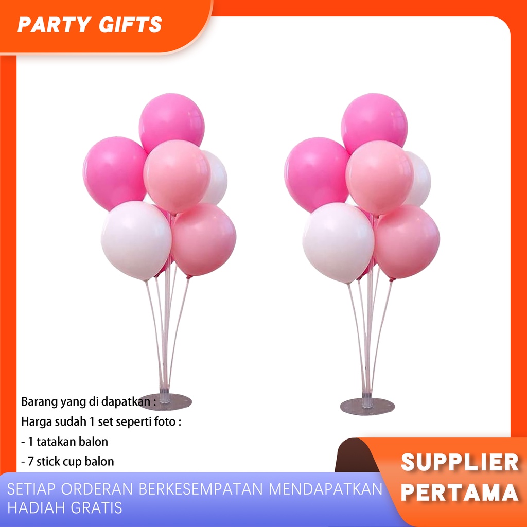 Jual Stick Cup Standing Balon Stik Balon Berdiri 7 in 1/ Stand Stik ...