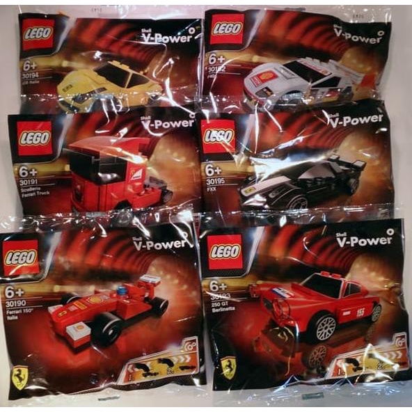 Jual LEGO Polybag - Shell FERRARI V-Power- Series 1 ( 1 Set- 6Pcs ...