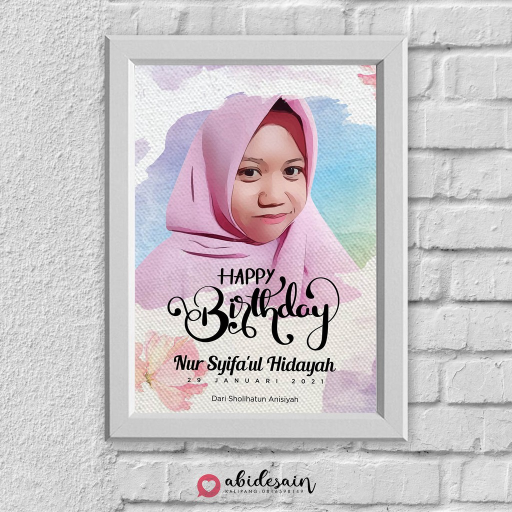 Jual cetak foto + frame kado ultah | Shopee Indonesia