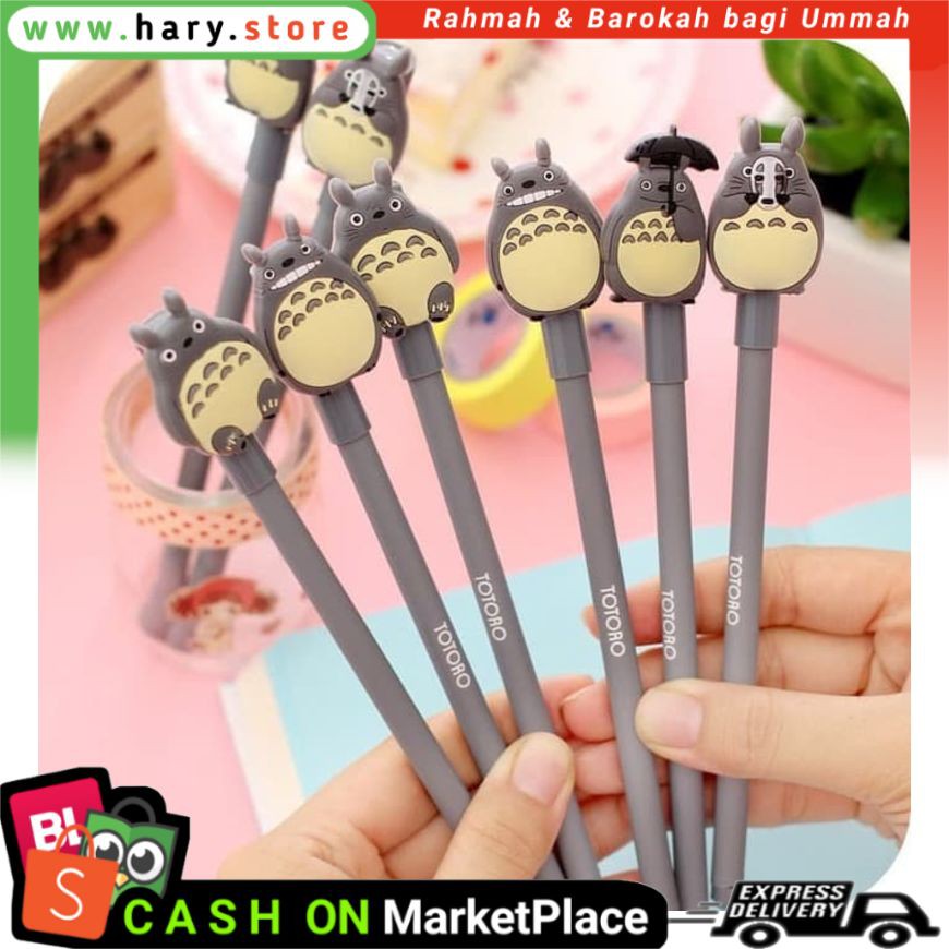 Jual PAKET ISI 3 - Pulpen Karakter Totoro Funky Lucu dan Unik | Shopee ...
