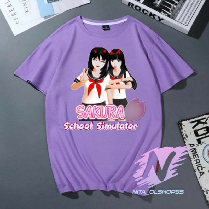 Jual kaos sakura school simulator baju anak karakter sakura school ...