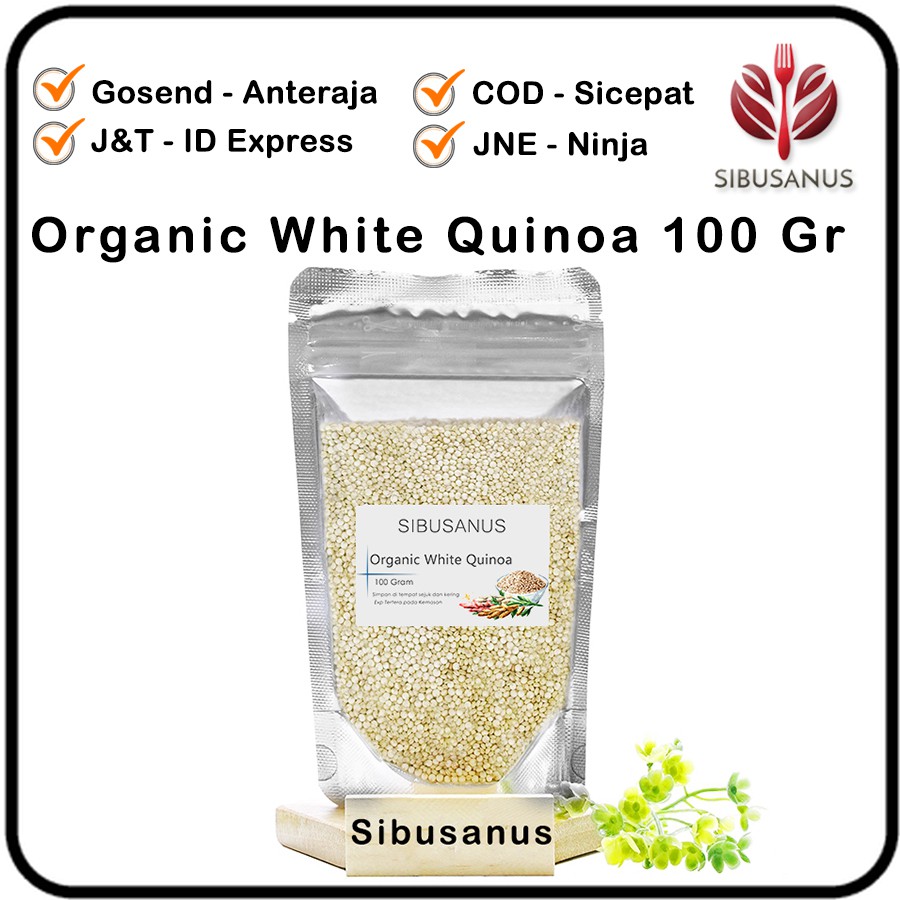 Jual Organic White Quinoa 100 gr - Organic White Quinoa Putih Organik ...