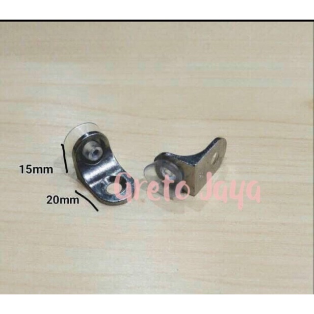 Jual Ambalan Cop Kaca L Tebal Tatakan Kaca Siku Karet Chrome Krom ...