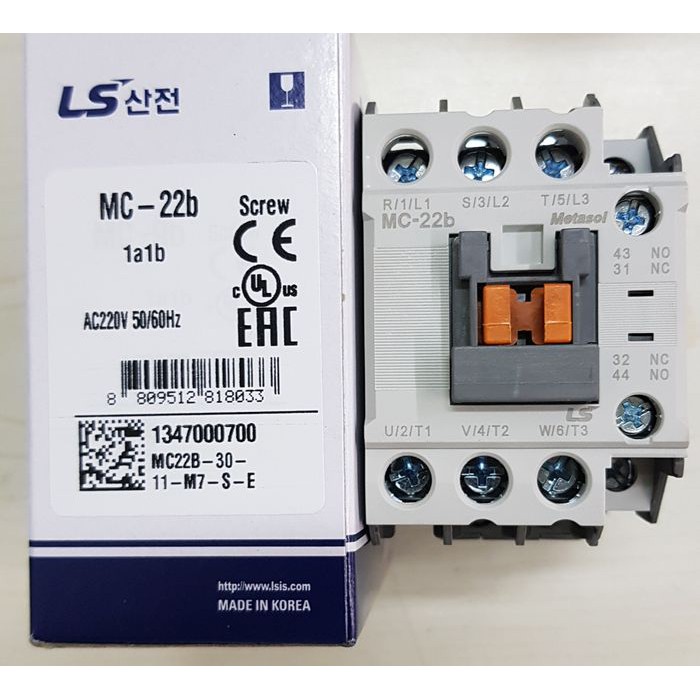 Jual MAGNETIC CONTACTOR LS MC-22B 3POLE 220V | Shopee Indonesia