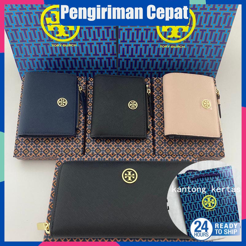 Jual Tory Burch Dompet Lipat women's two-fold short wallet wanita(Pengiriman Cepat ) | Shopee ...