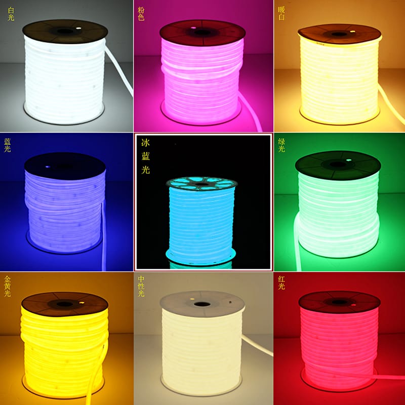 Jual Lampu Neon bulat WATERPROF nyala full body 360derajat outdoor ip65 ...