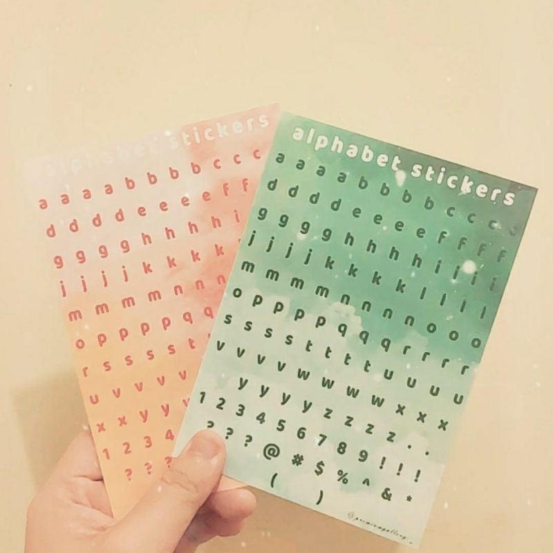 Jual ALPHABET STICKER DECO / HURUF ABJAD / STICKER PARTY | Shopee Indonesia