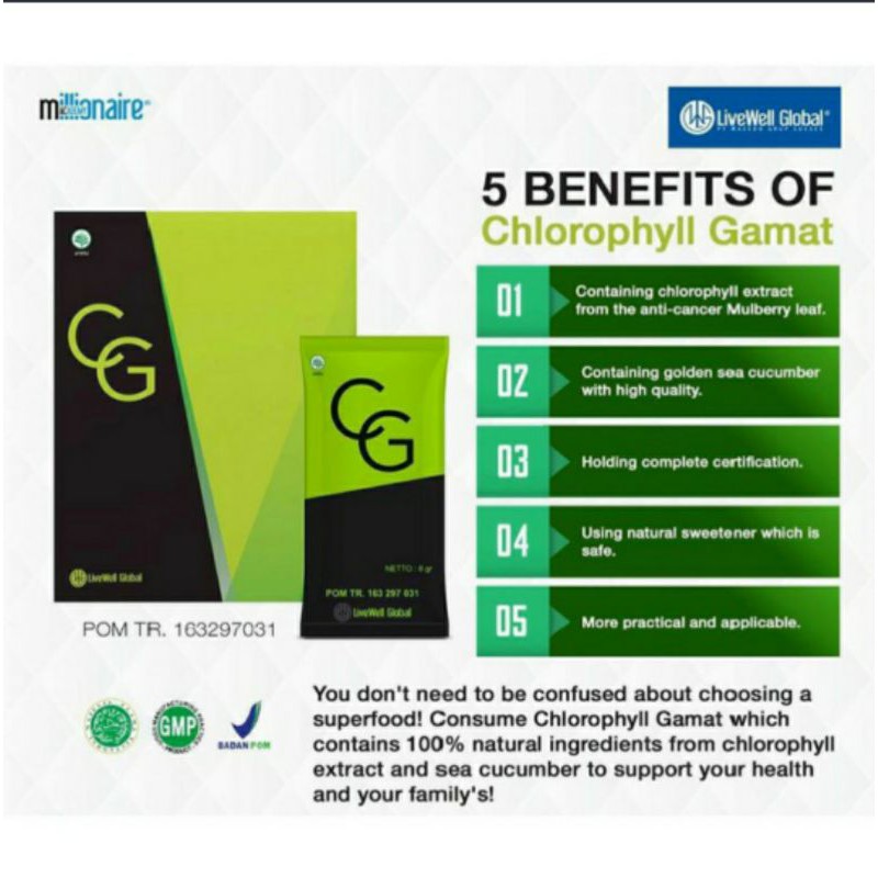 Jual Livewell Global - chlorophyll gamat - CG - LWG - suplemen ...