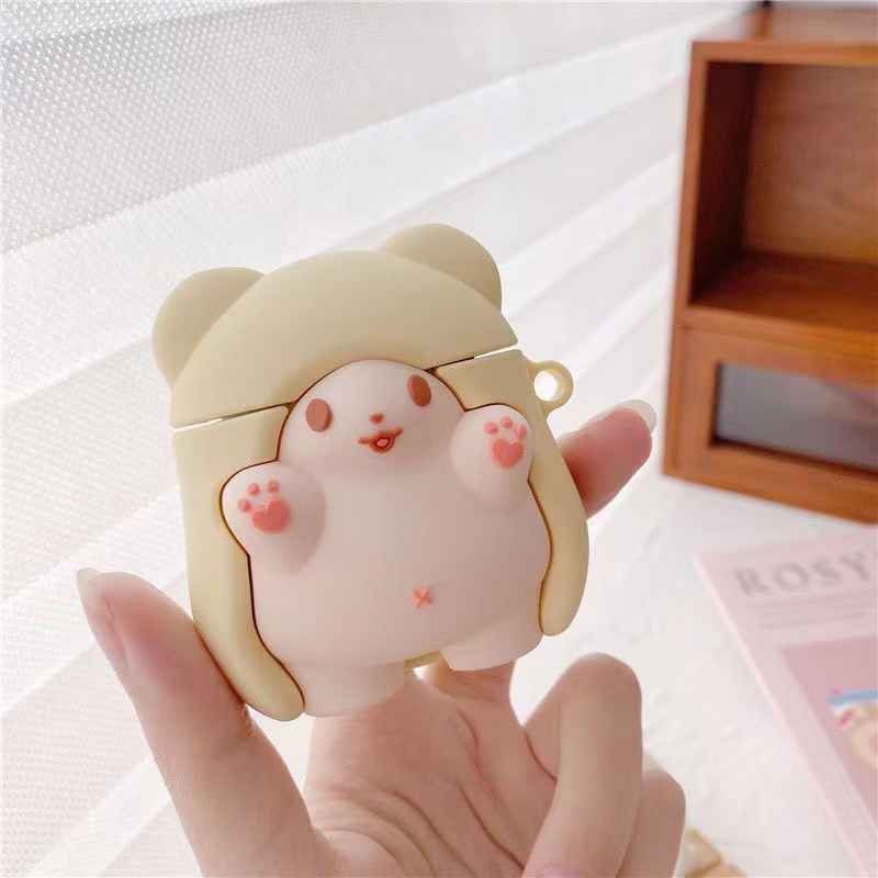 Jual Baseus WM01 casing Lucu Kartun Earphone Case untuk TWS Lembut ...