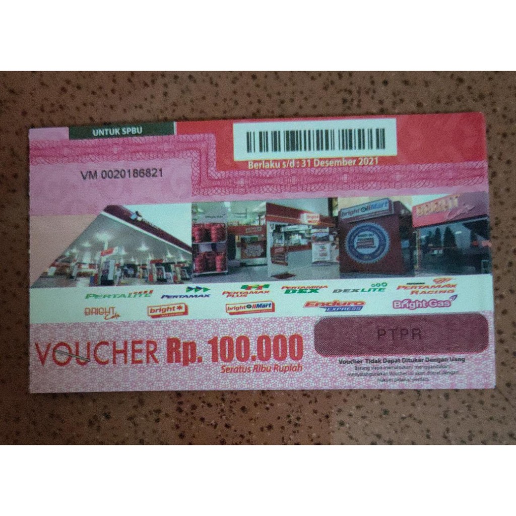 Jual TERMURAH Voucher SPBU Pertamina 31 Coco 100.000 Gift 100 Ribu 100k ...