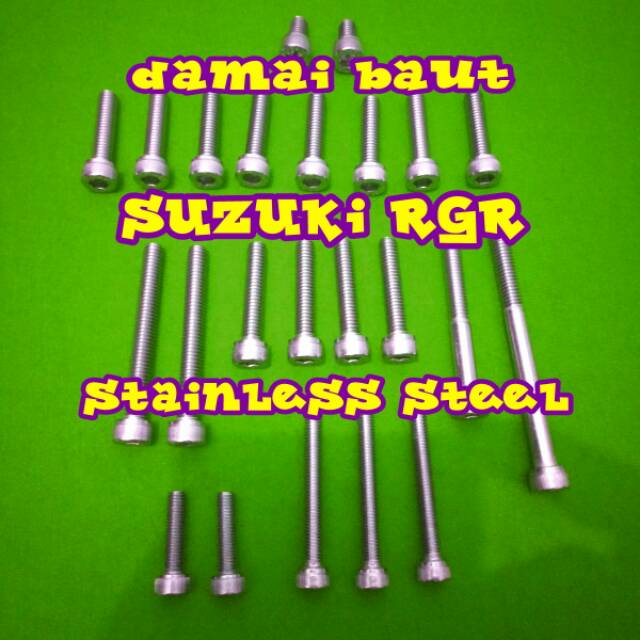 Jual Baut Block Mesin Blok Set Bak Kopling Original Suzuki Rgr L Stainless | Shopee Indonesia