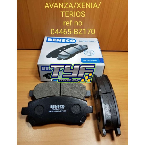Jual BRAKE PAD KAMPAS REM DEPAN TOYOTA AVANZA XENIA TERIOS 04465-BZ170 ...