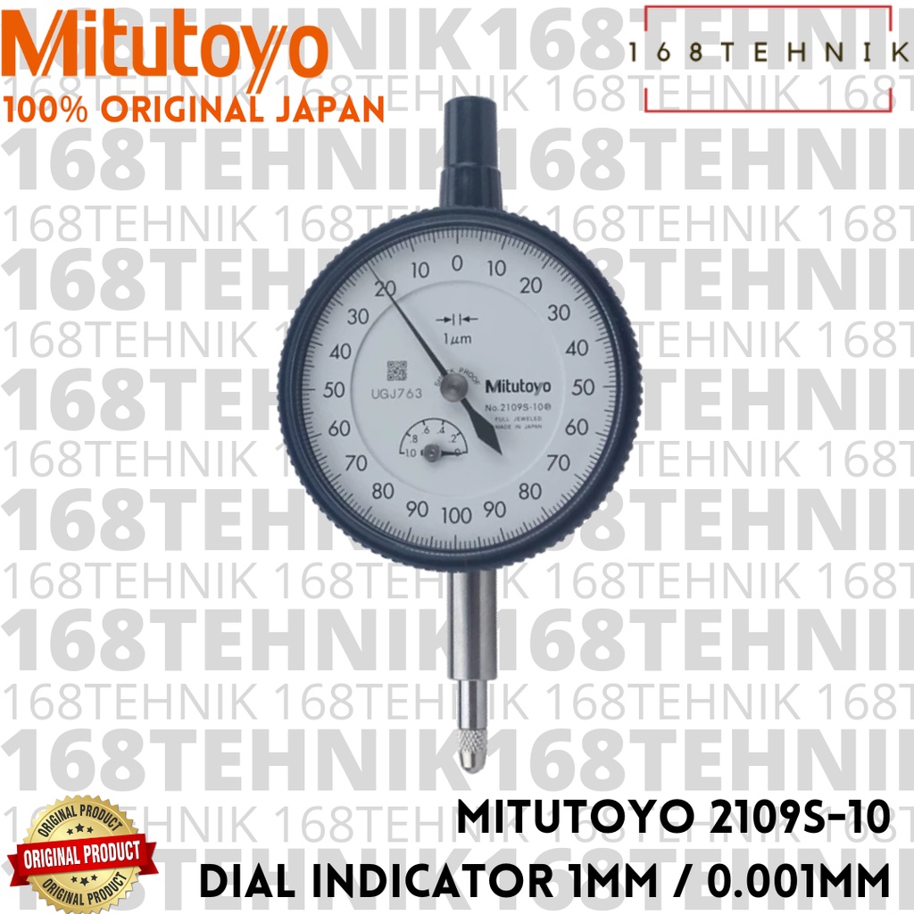 Jual Mitutoyo 2109s 10 Dial Indicator 1 Mm 0 001 Mm Dial Indicator