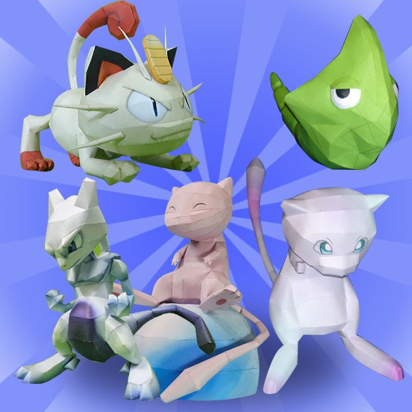 Jual DIY Figure Kertas Pokemon Generasi 1 Part 5 | Shopee Indonesia