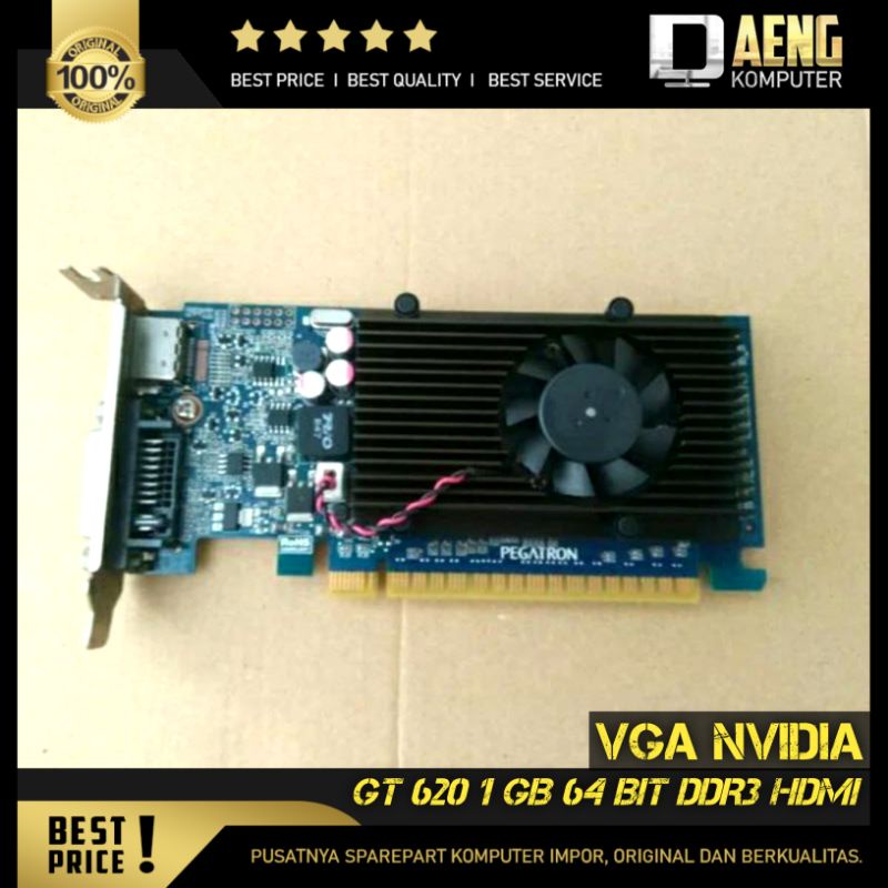 Jual VGA Nvidia GeForce GT 620 1 GB 64 bit DDR3 ada HDMI | Shopee Indonesia