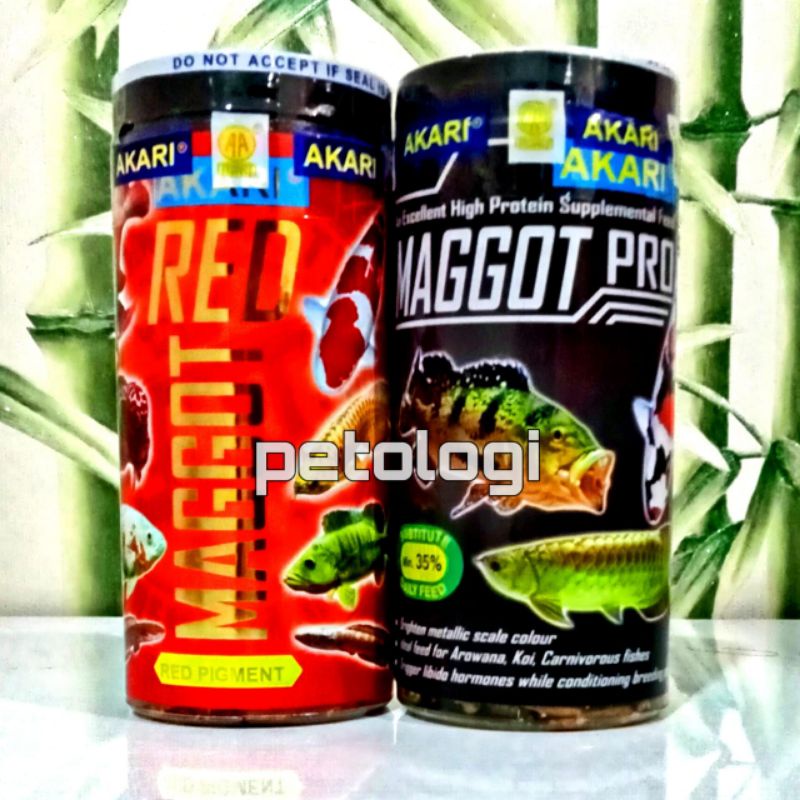 Jual Akari Red Maggot Pro 40 gram Pakan Arwana Koi Louhan dan Segala ...