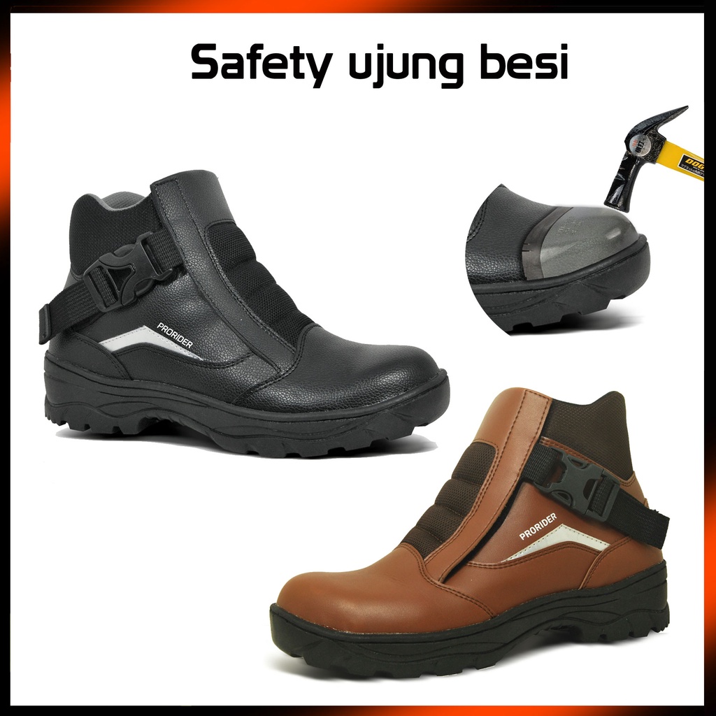 Jual Sepatu safety murah / sepatu motor harian / sepatu touring ...