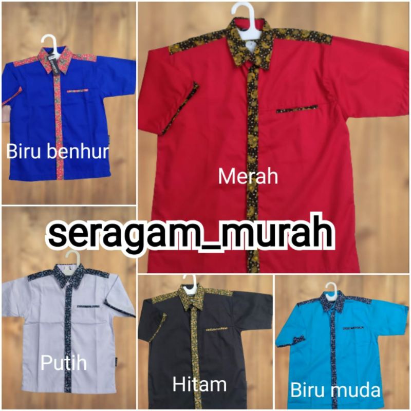 Jual (BISA COD) SERAGAM BATIK BAJU KEMJA BATIK KANTOR BATIK PDL PDH ...