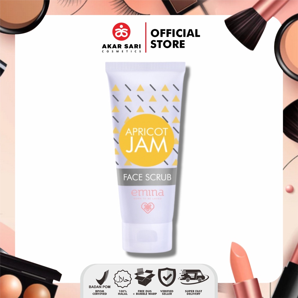 Jual EMINA APRICOT JAM FACE SCRUB - Scrub Wajah Eksfoliasi 60 ml ...