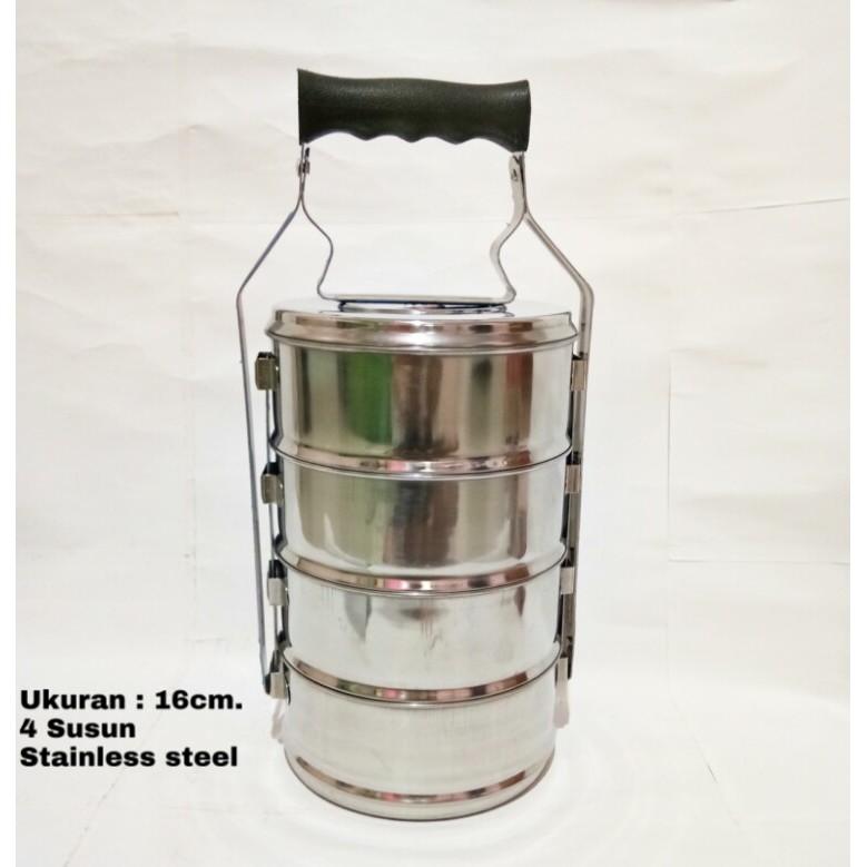 Jual Rantang Stainless Steel 4Susun Ukuran 16cm | Shopee Indonesia