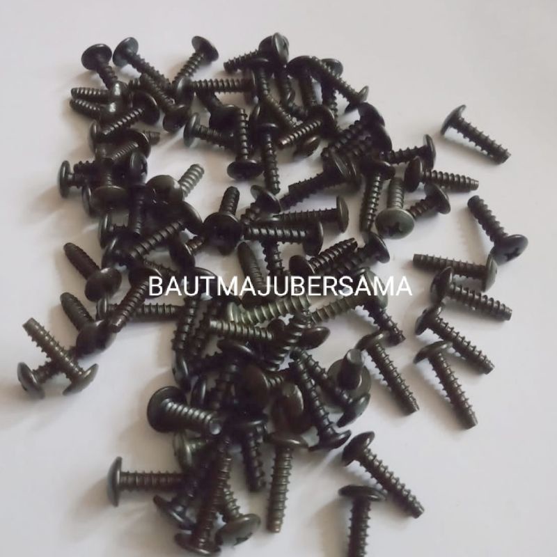 Jual 100pcs baut skrup 4x16 ulir baut body motor Honda matic | Shopee ...