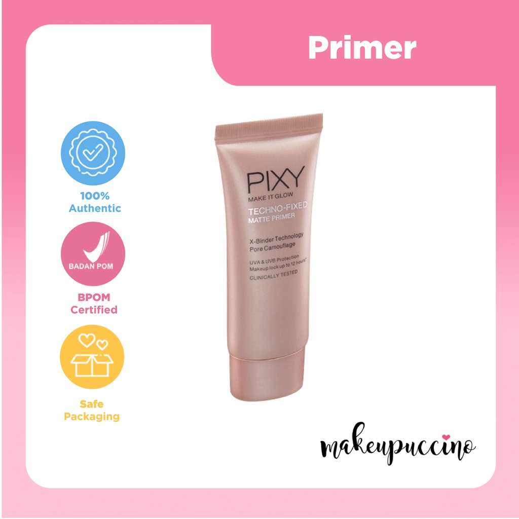 Jual Pixy Make It Glow Techno-Fixed Matte Primer 25ml - 101 Fair Beige ...