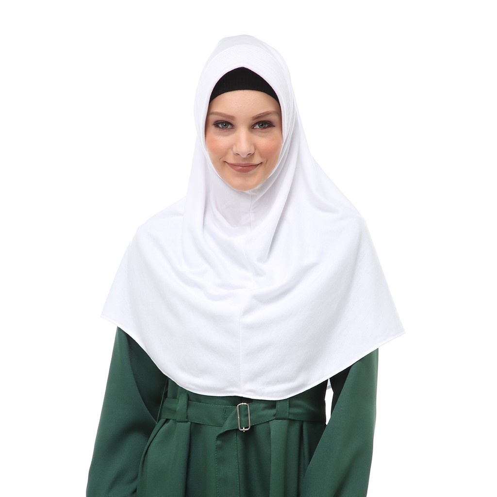 Jual Cantika Hijab Instant Muslimah Wanita Relaxed fit - White | Shopee ...