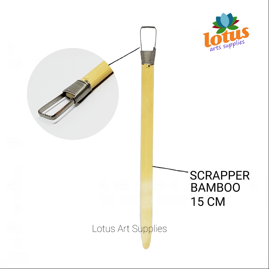 Jual Scraper Portable Bamboo - Clay Sculpting Pottery Tool - Alat Kikis ...