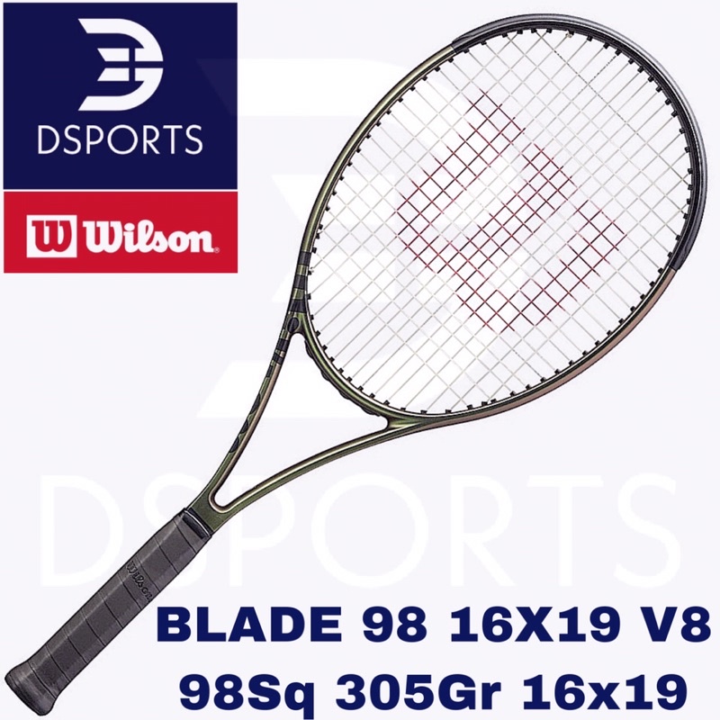 Jual Wilson Blade 98 16x19 V8 305 gr ( Racket Tennis Tenis Raket ...