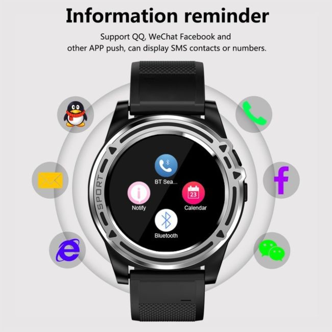 Jual New DT18 Portable Smart watch Independent Card Metal Blasting ...