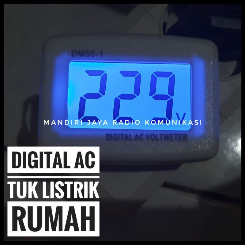 Jual Digital Volt Meter Listrik AC buat di colokan listrik | Shopee ...