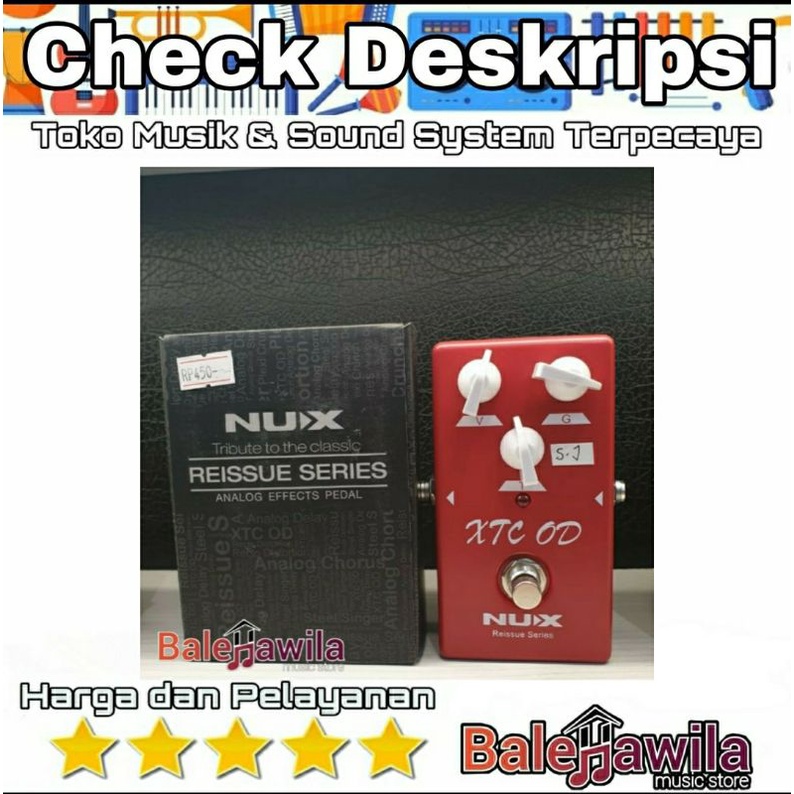 Jual Effect Efek Guitar Gitar NUX XTC OD XTCOD StompBox ORIGINAL ...