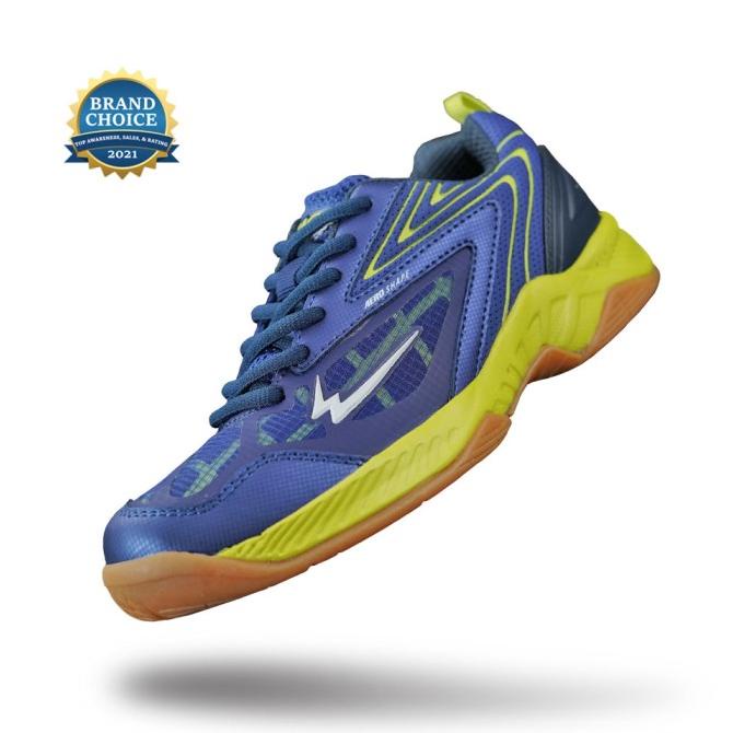 Jual Sepatu Eagle Commando 2 JR Biru/Citrun Badminton Shoes | Shopee ...