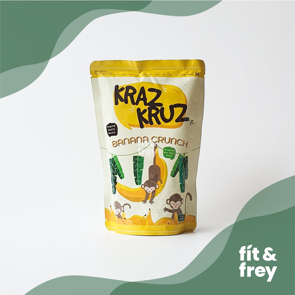 Jual KRAZ KRUZ Banana Crunch 68g - Rambak Pisang - Cemilan Sehat ...