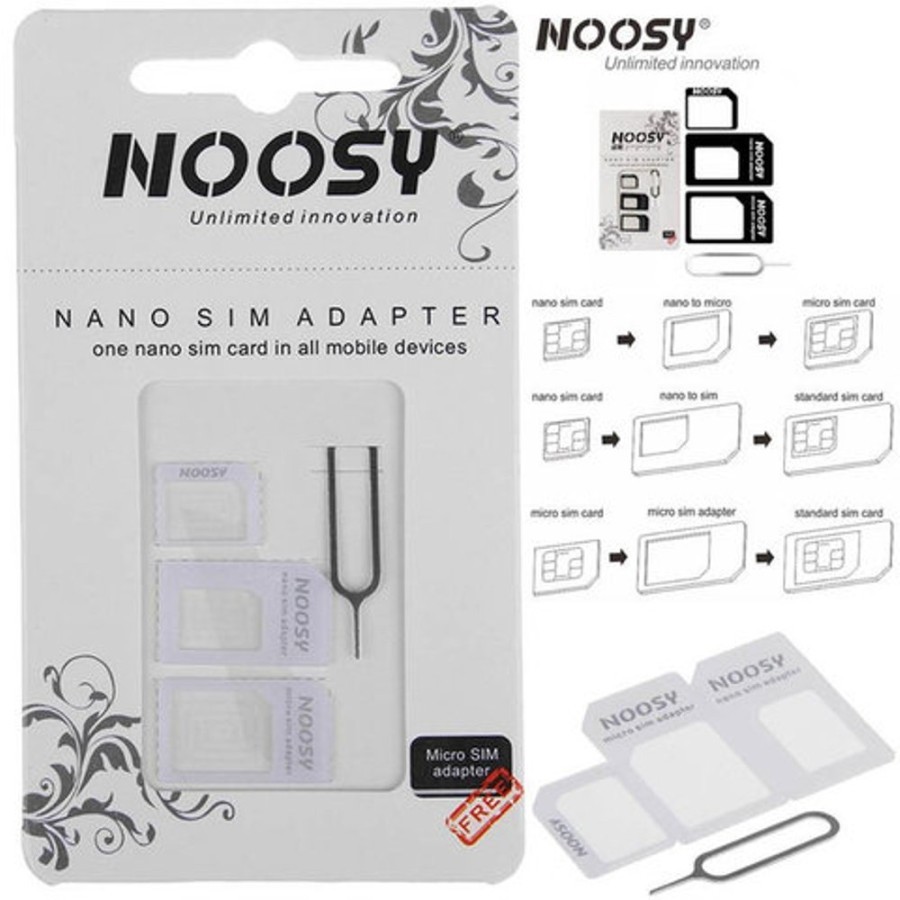 Jual SIM Card Adapter 3 in 1 (Micro, Nano, Mini) (1010) | Shopee Indonesia